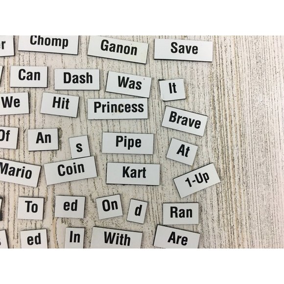 Nintendo | Wall Decor | Nintendo Magnetic Words Authentic Vtg Mario ...